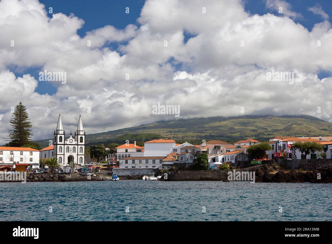 Ferry Port Madalena, Pico Island, Azores, Portugal Stock Photo - Alamy