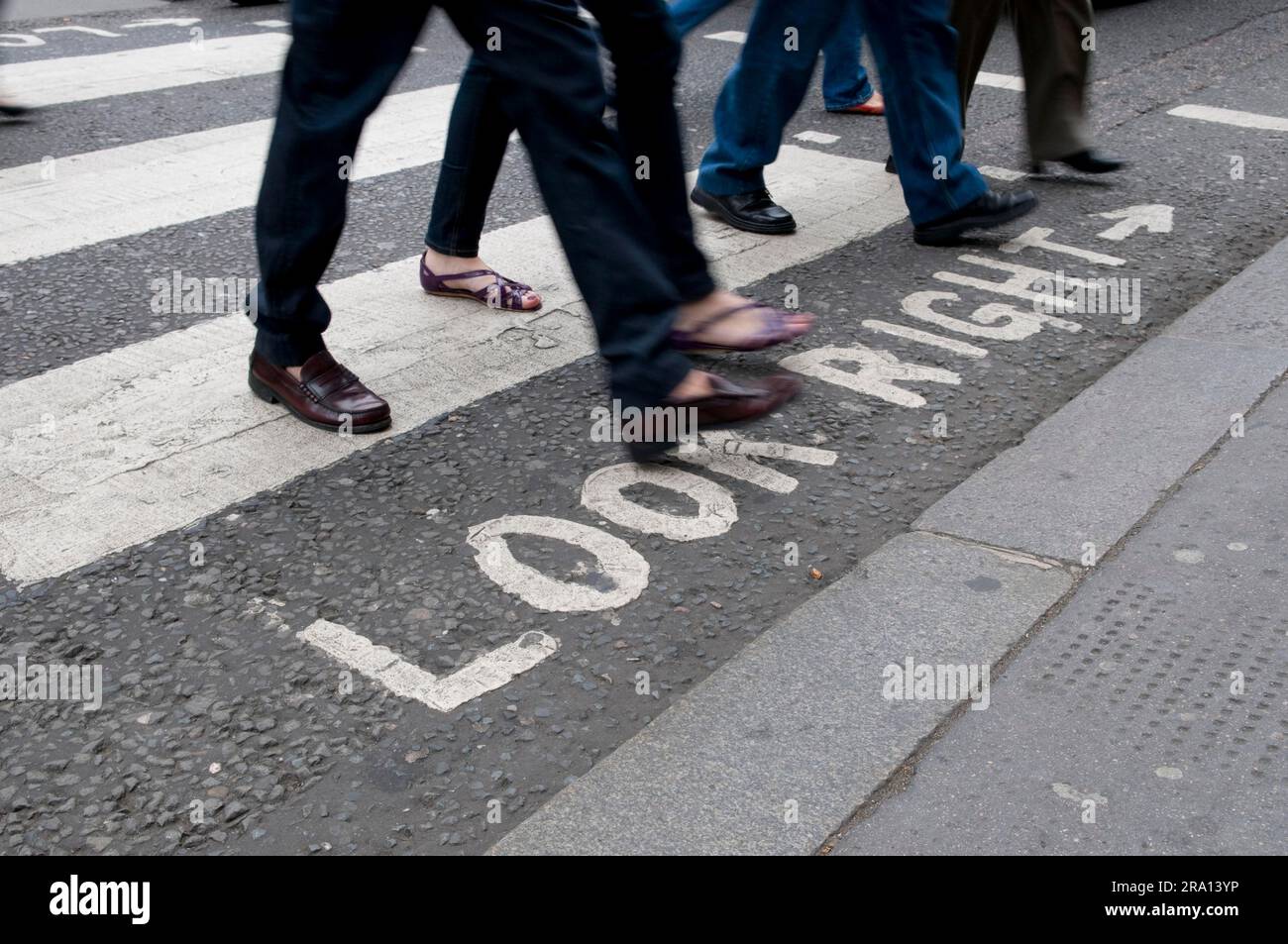Pedestrian Crossing, Look Right, Oxford Street, London, England, Zebra ...