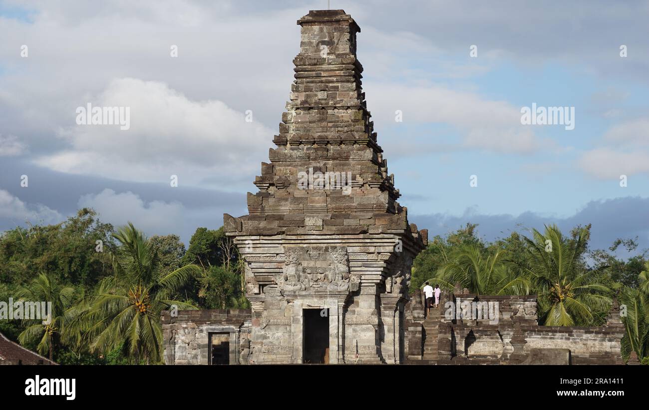 The beautiful Penataran temple in Blitar, East Java, Indonesia. This ...