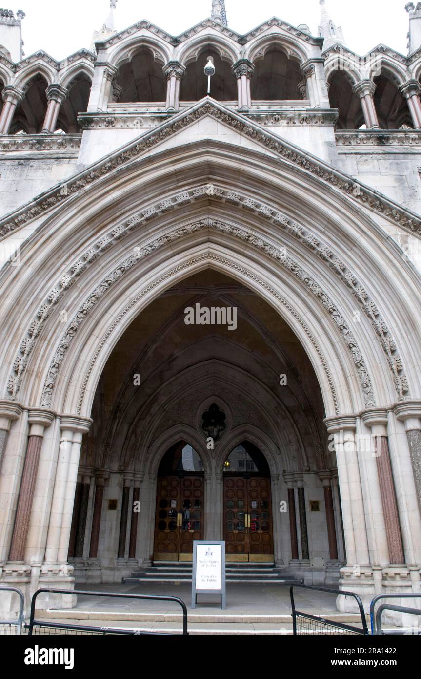 Royal Courts of Justice, London, England, RCJ, Royal Courthouse Stock ...