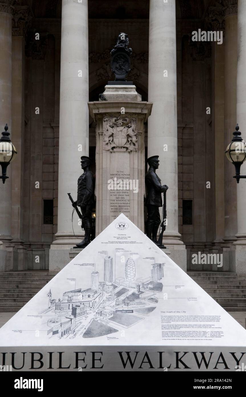 Royal Exchange, former exchange, Jubilee Walkway, City of London ...