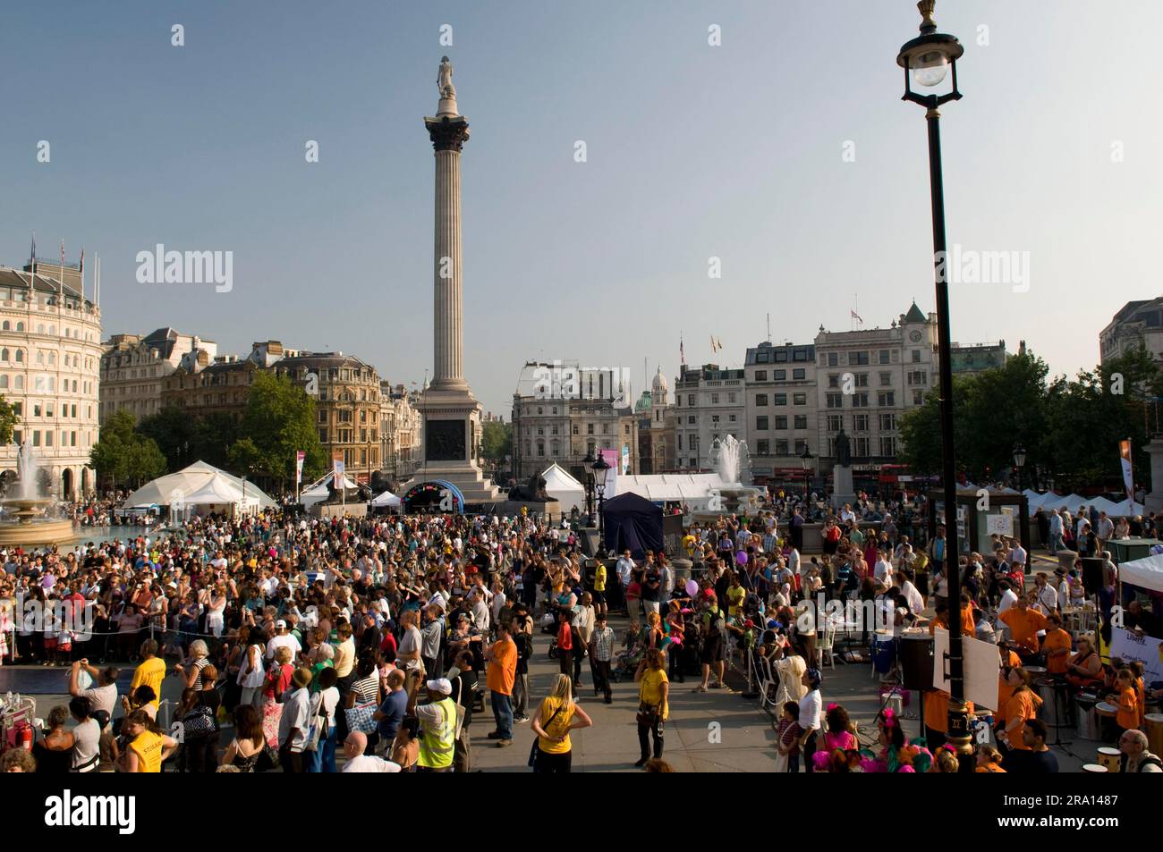 Event at Trafalgar Square, Nelson Column, London, England, United ...