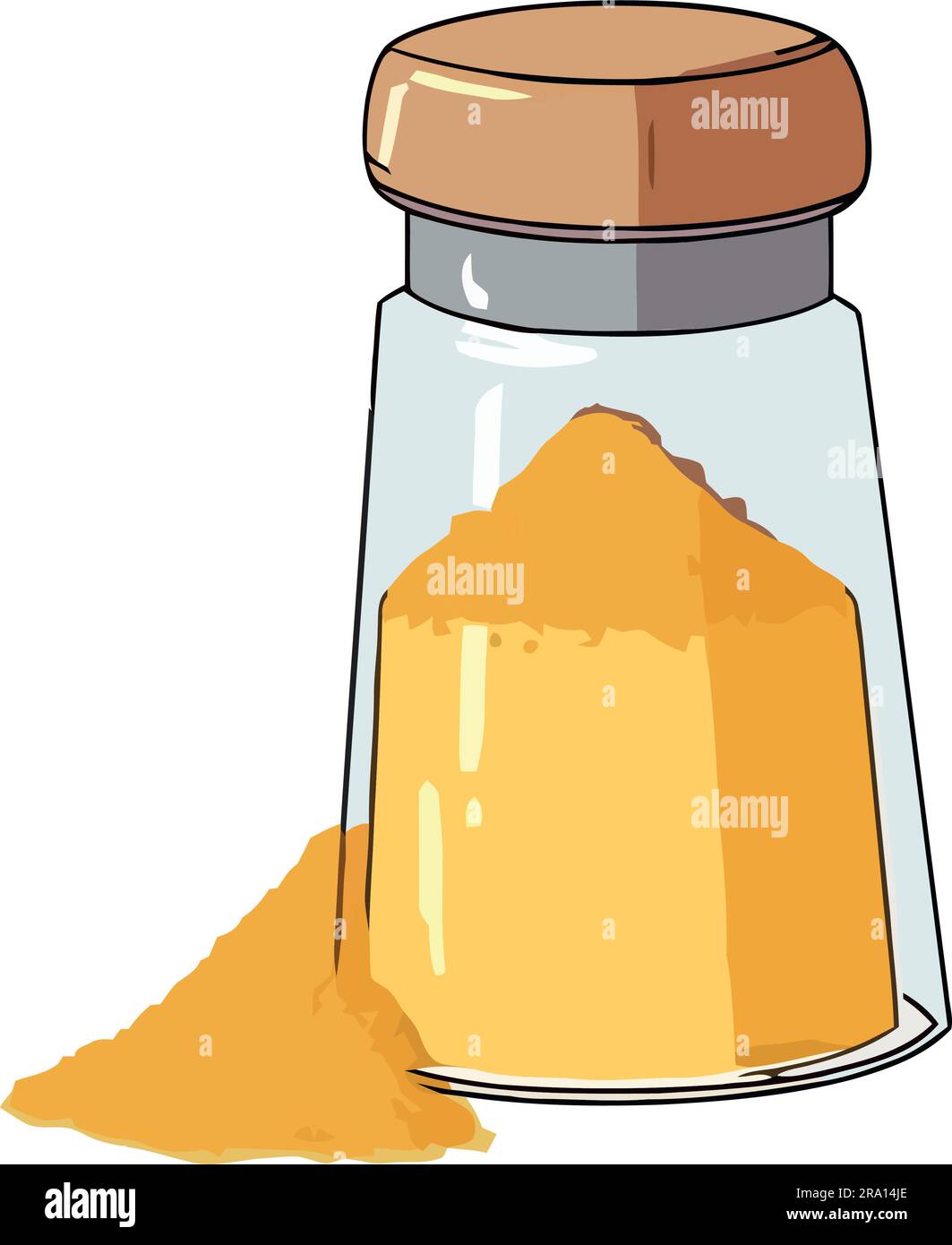 Organic spice jar icon on transparent background Stock Vector Image ...