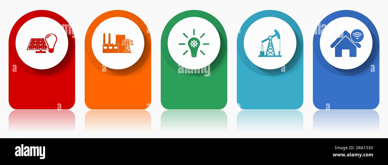 Industry and technology icon set, miscellaneous vector icons such as ...