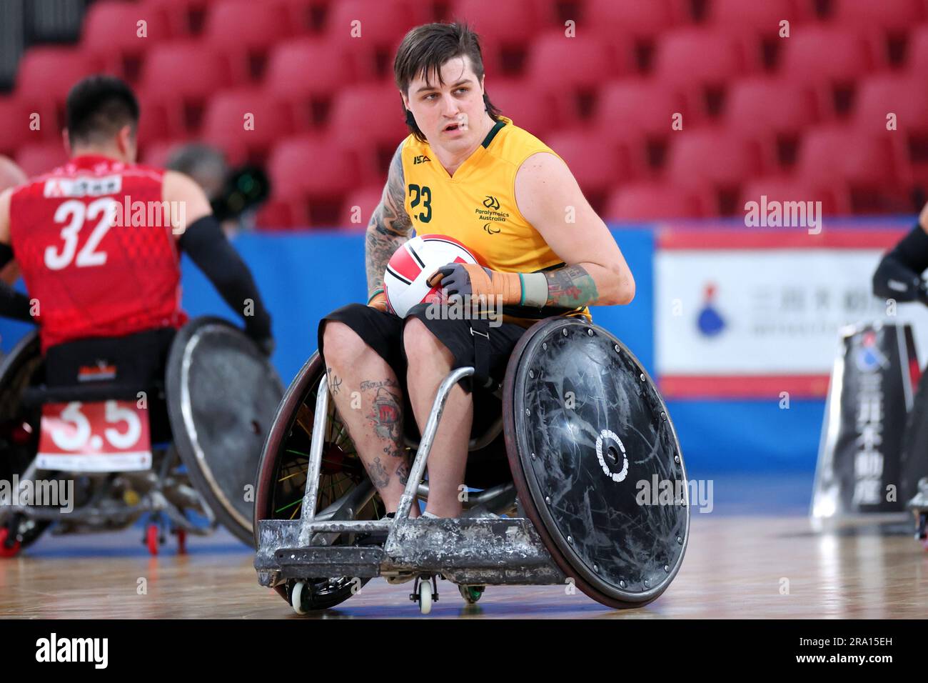 Tokyo, Japan. 29th June, 2023. Jayden Warn (AUS) Wheelchair Rugby ...