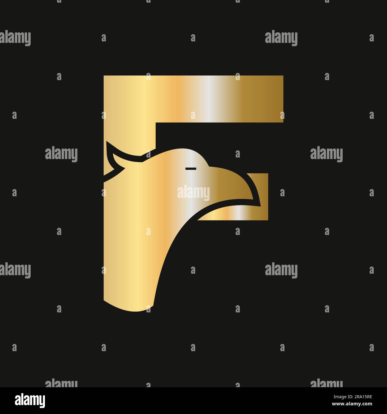 Letter F Eagle Logo Design. Transportation Symbol Vector Template Stock ...