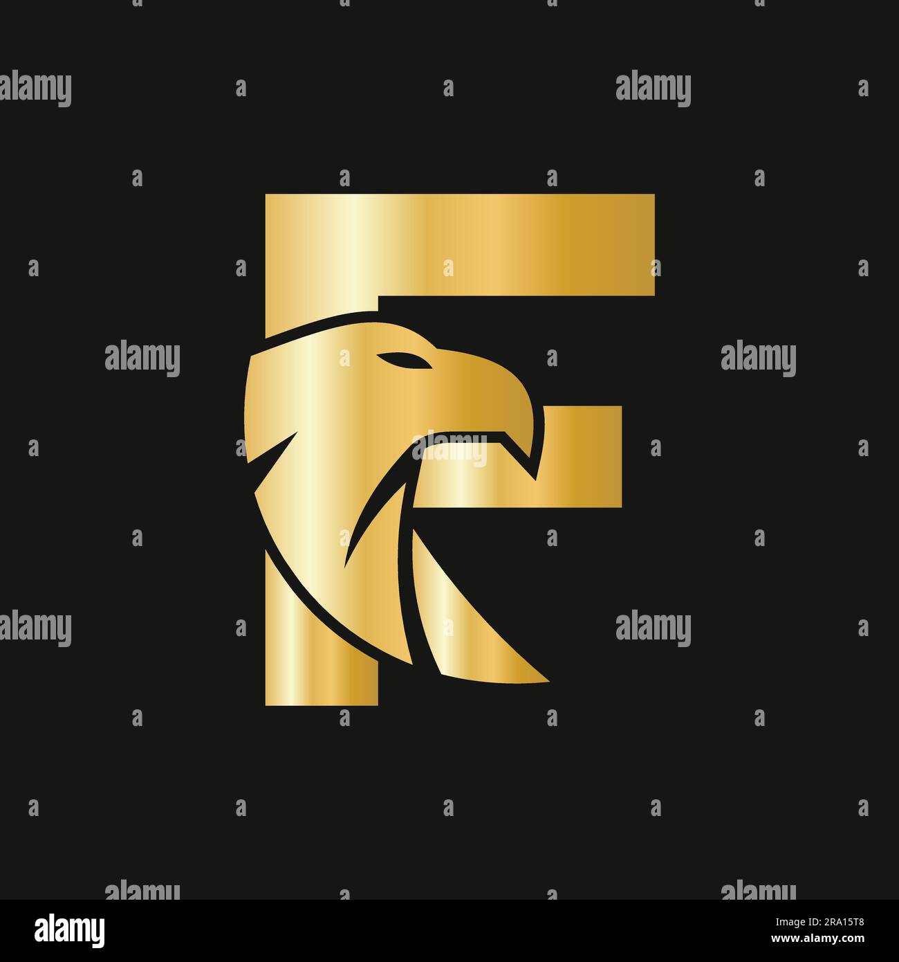 Letter F Eagle Logo Design. Transportation Symbol Vector Template Stock ...