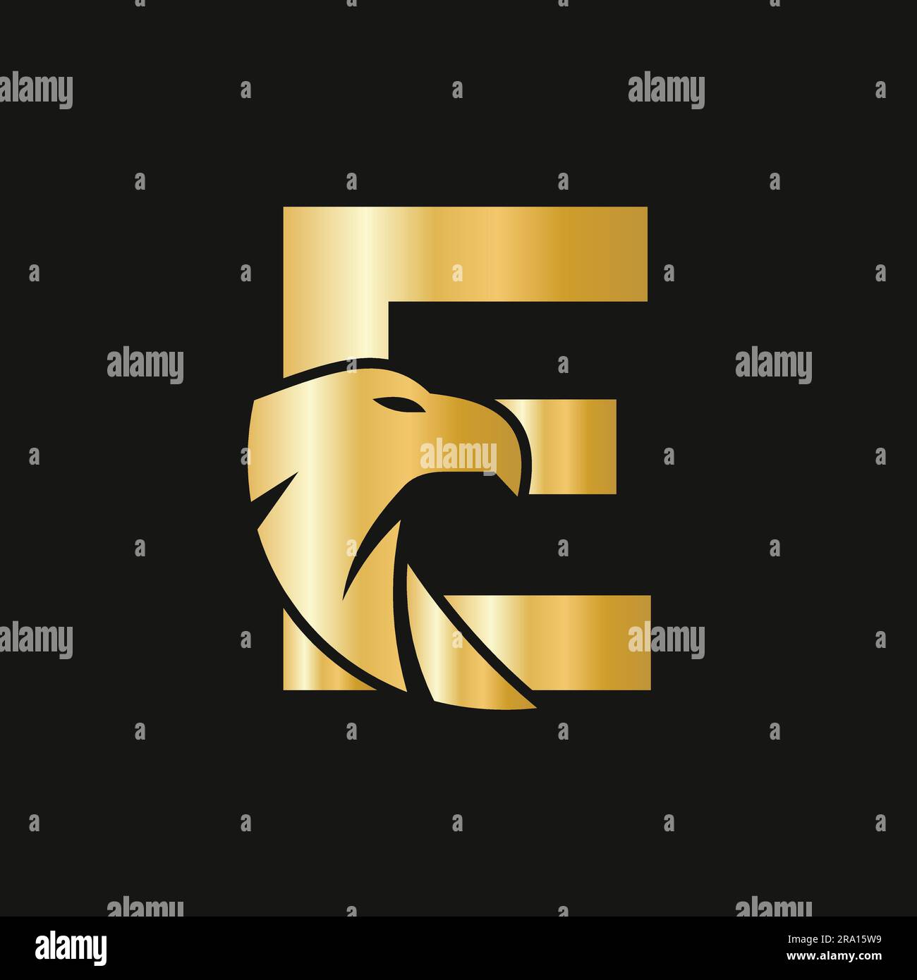 Letter E Eagle Logo Design. Transportation Symbol Vector Template Stock Vector Image & Art - Alamy
