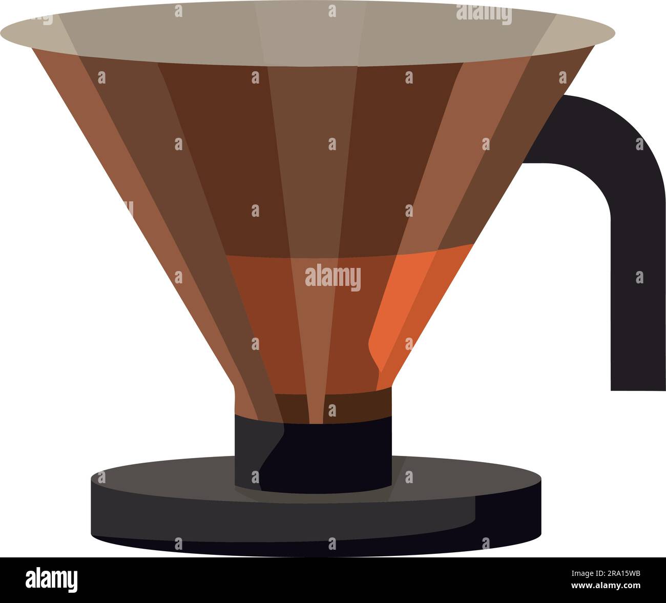 Moka pot geyser coffee maker Stock Vector Images - Alamy