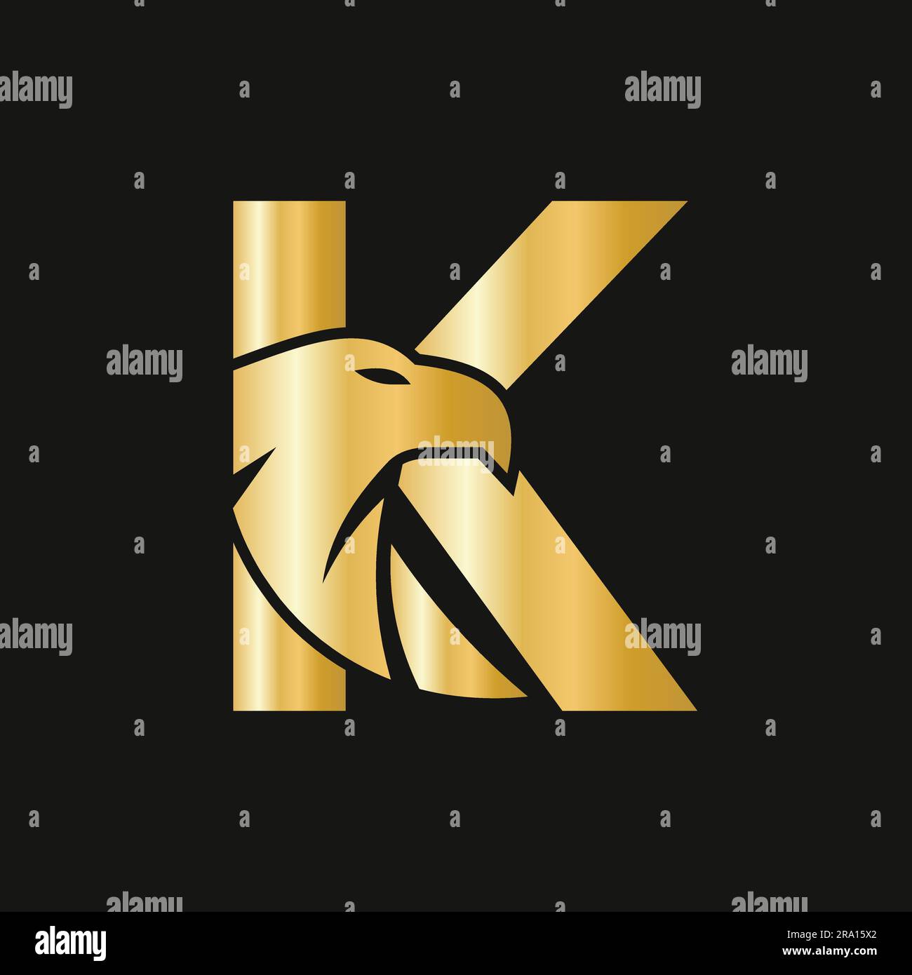 Letter K Eagle Logo Design. Transportation Symbol Vector Template Stock Vector Image & Art - Alamy