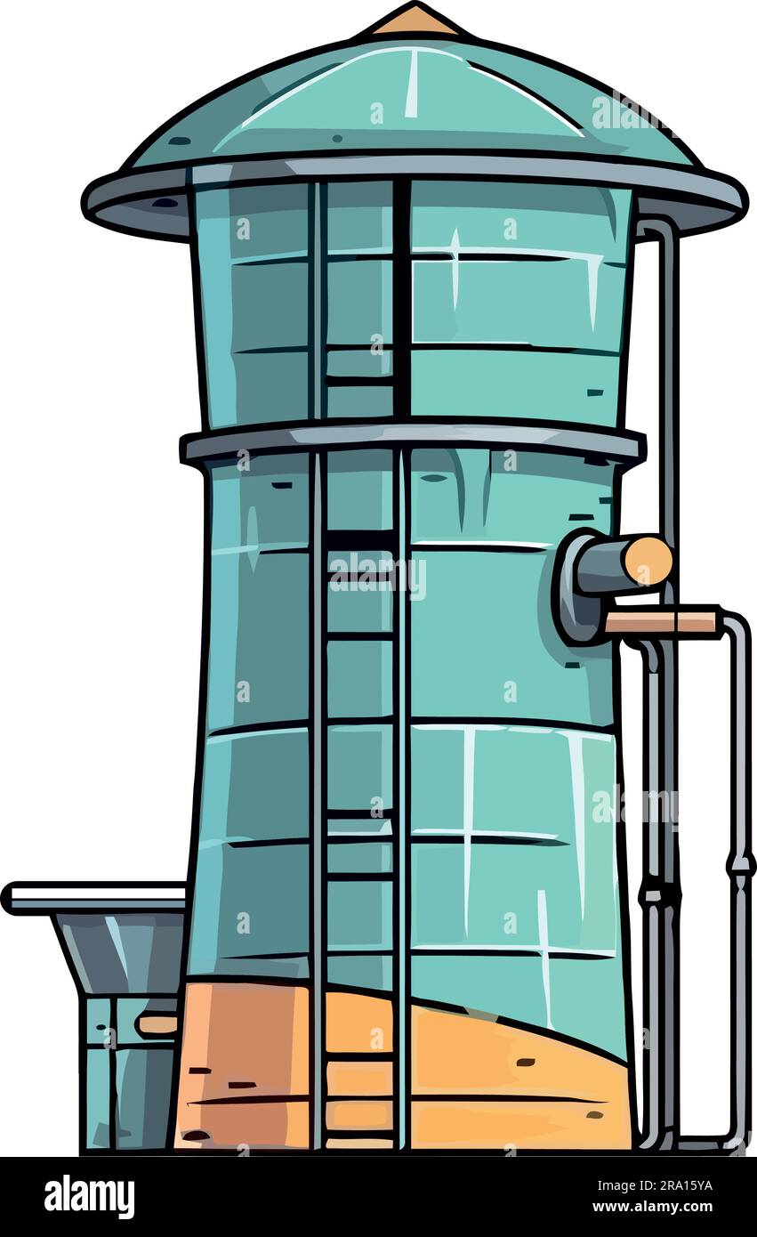 vector illustration of a steel barn storage Stock Vector Image & Art ...