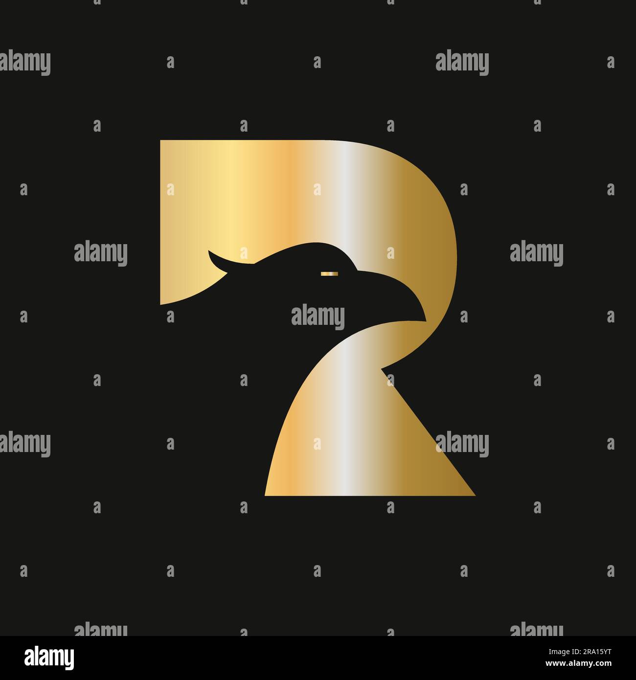 Letter R Eagle Logo Design. Transportation Symbol Vector Template Stock ...