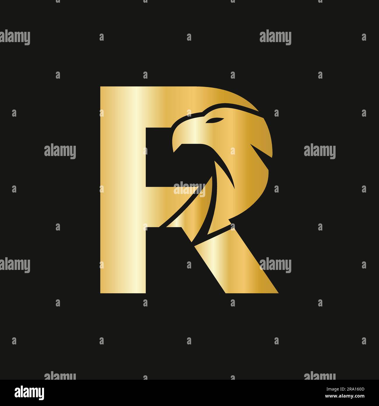 Letter R Eagle Logo Design. Transportation Symbol Vector Template Stock ...