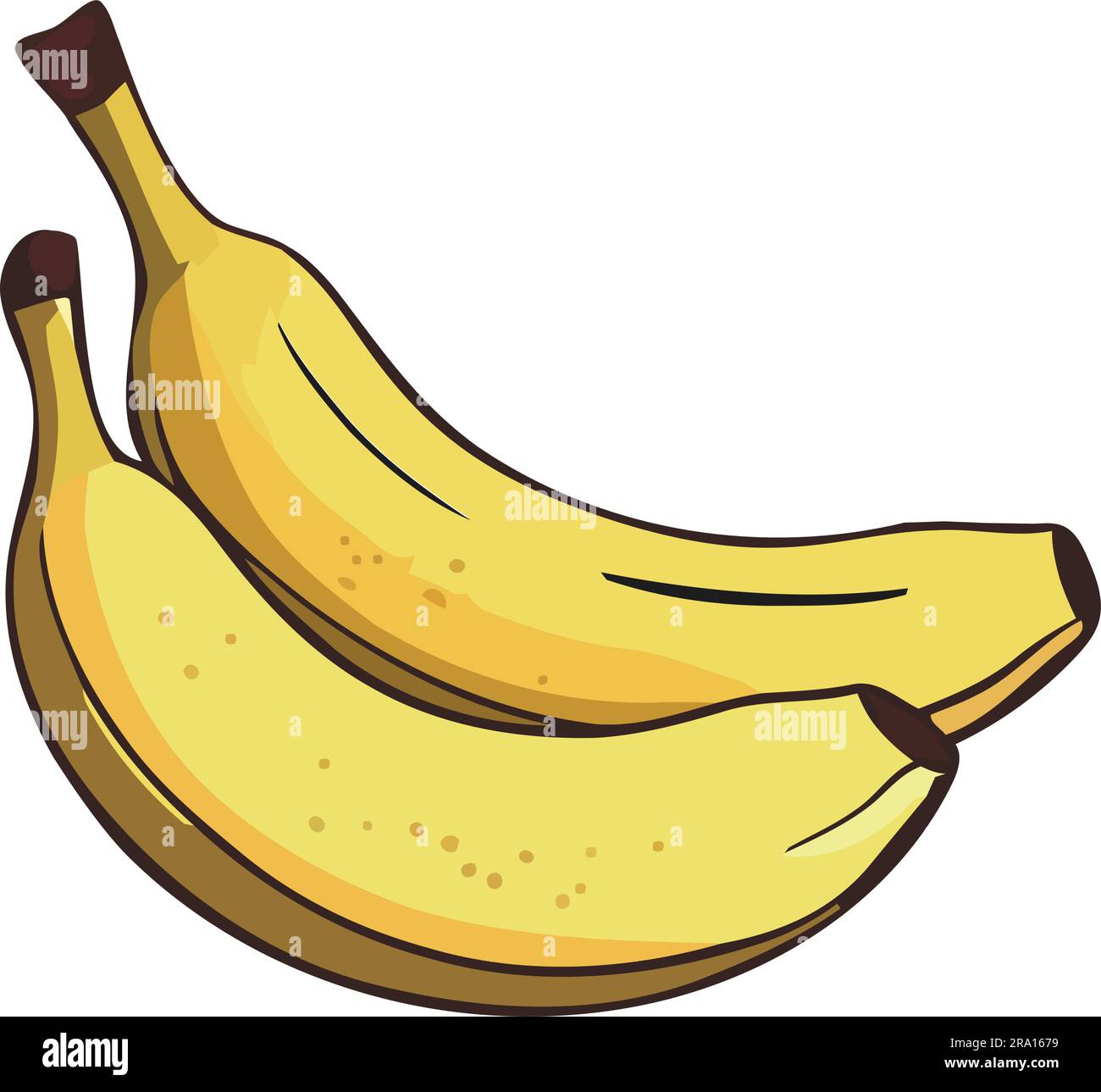 Ripe organic banana, a healthy snack icon Stock Vector Image & Art - Alamy