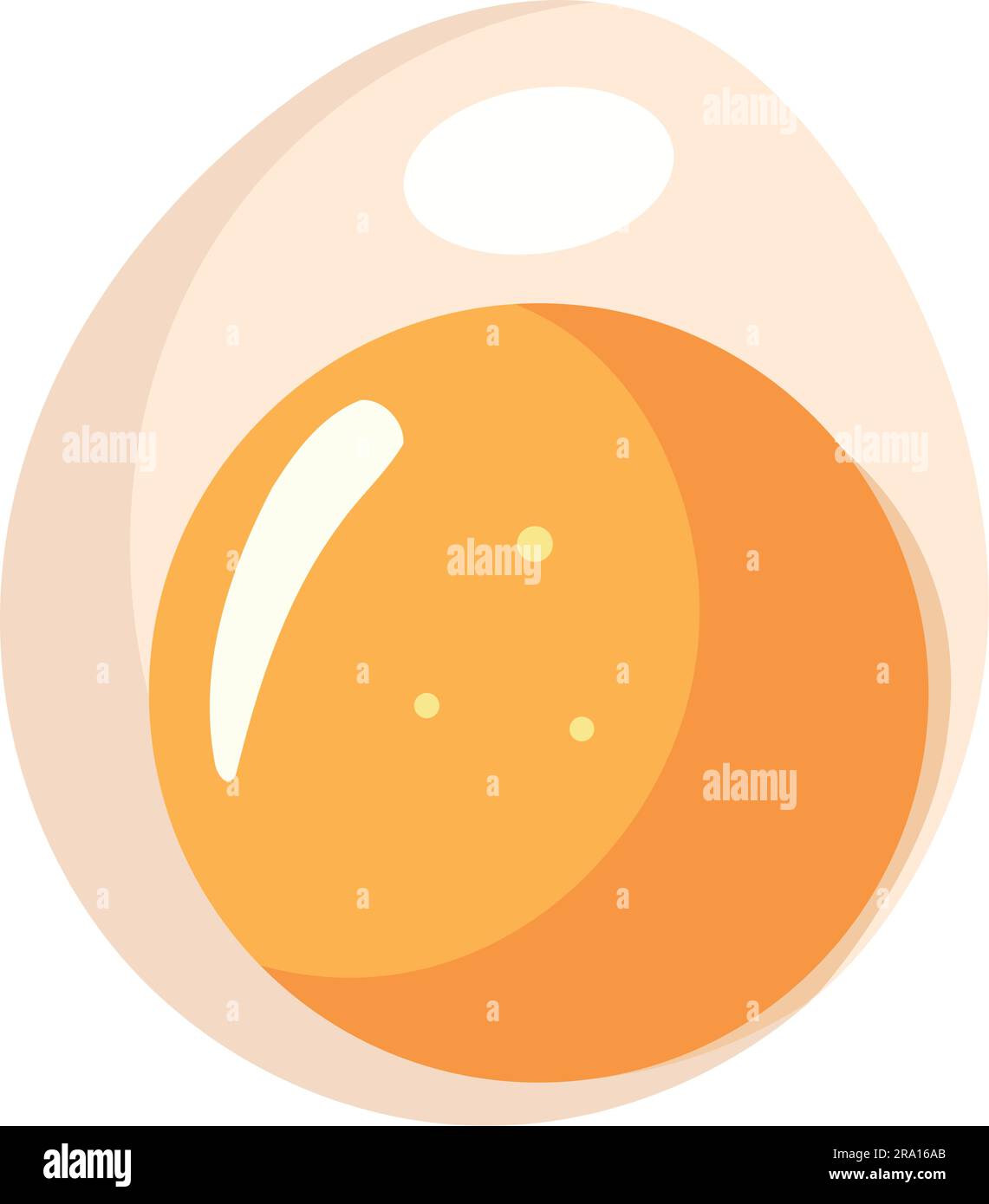 Boiled egg icon in flat vector illustration Stock Vector Image & Art ...