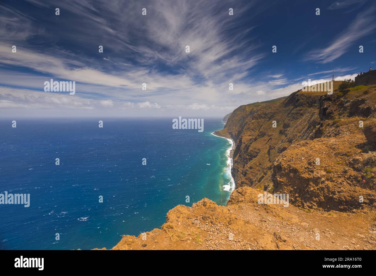 Cliffs in the west coast of Madeira island, Portugal Stock Photo - Alamy