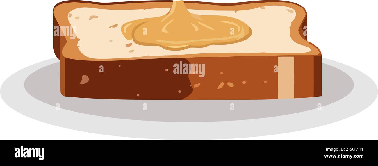 Gourmet meal with dessert and butter Stock Vector Image & Art - Alamy