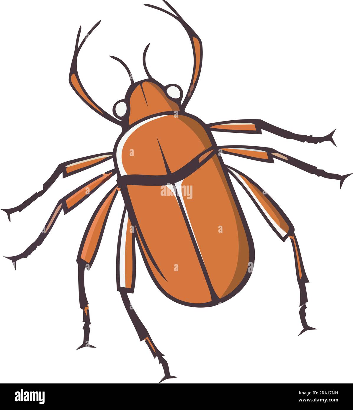 Small insect legs crawl on yellow background Stock Vector Image & Art ...