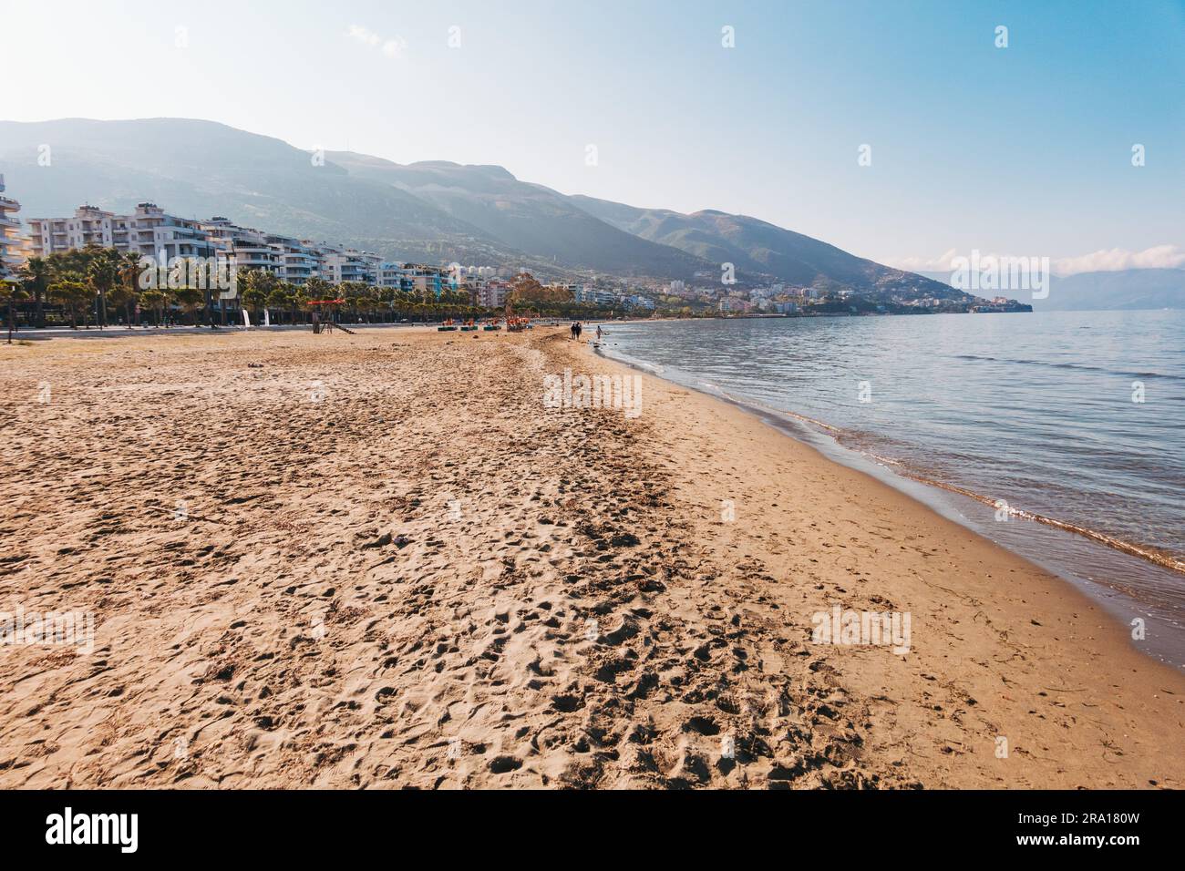 the coastal city of Vlorë, in southern Albania Stock Photo - Alamy