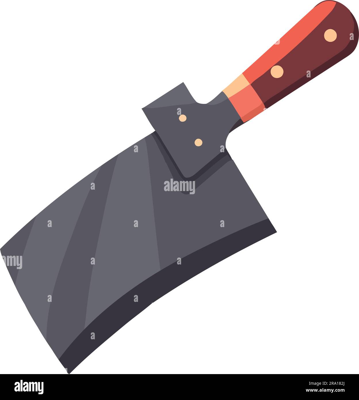 sharp metal meat knife, isolated symbol design Stock Vector Image & Art ...