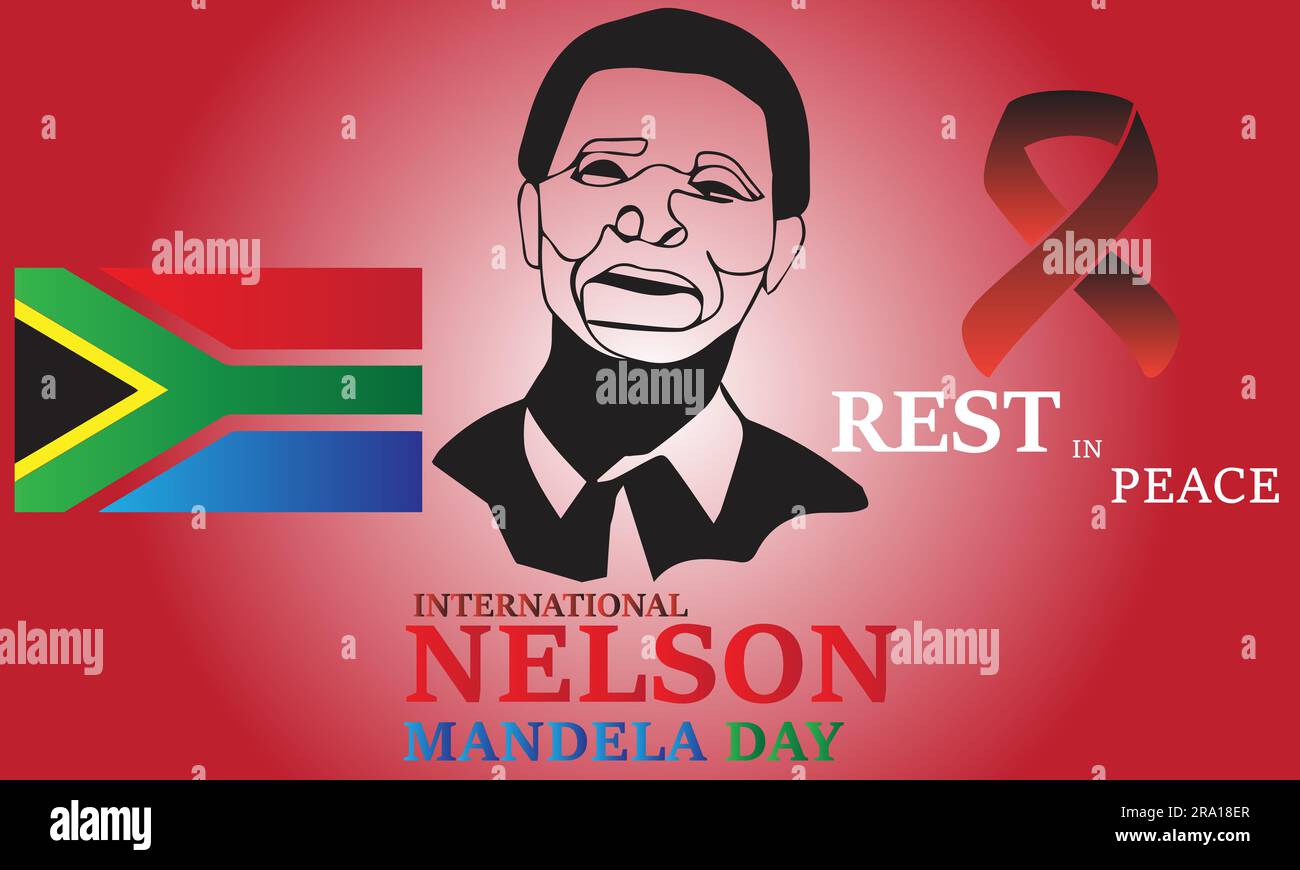 Nelson Mandela International Day Vector Image, Stock Photos, and Background Illustration Flat ...