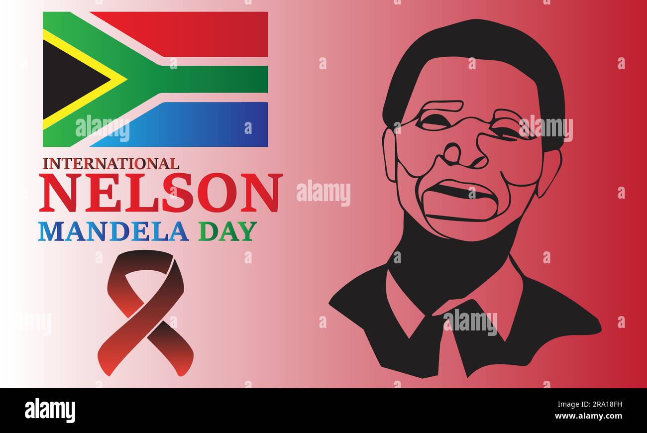 Nelson Mandela International Day Vector Image, Stock Photos, and Background Illustration Flat ...