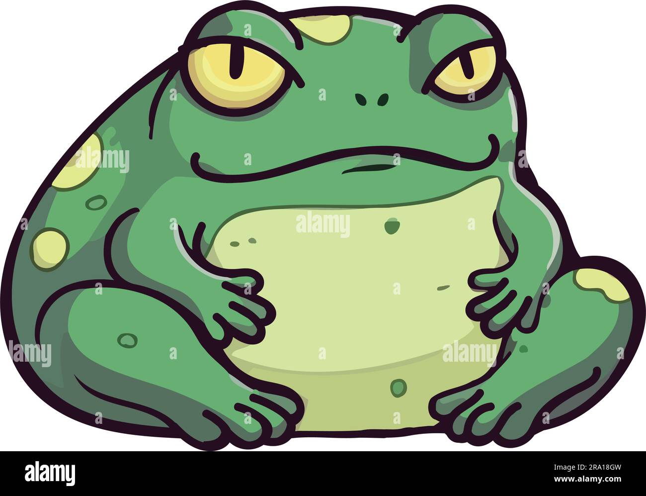 Slimy toad Stock Vector Images - Alamy
