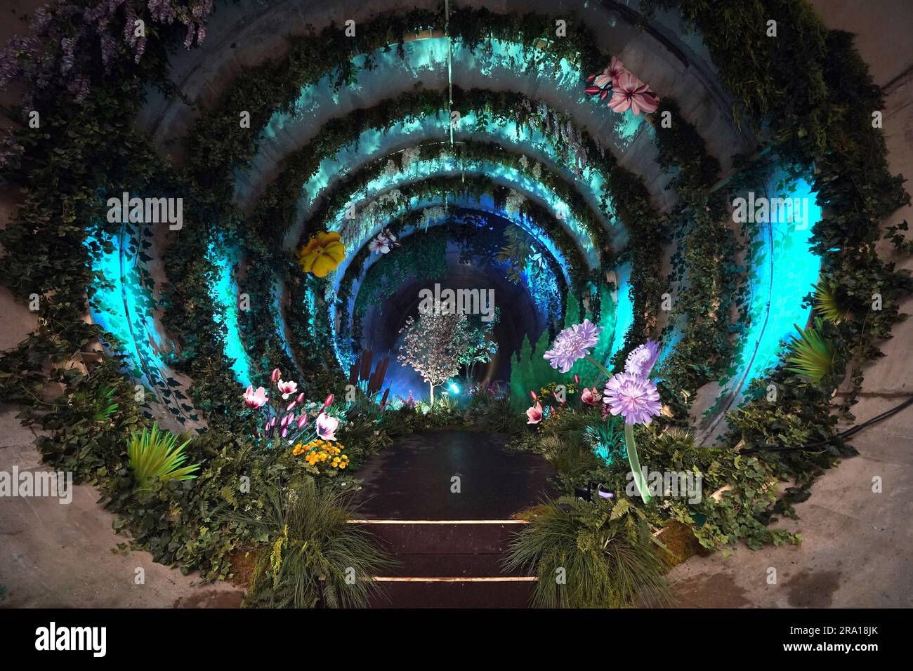 A general view at the unveiling of the underground garden in the Thames ...