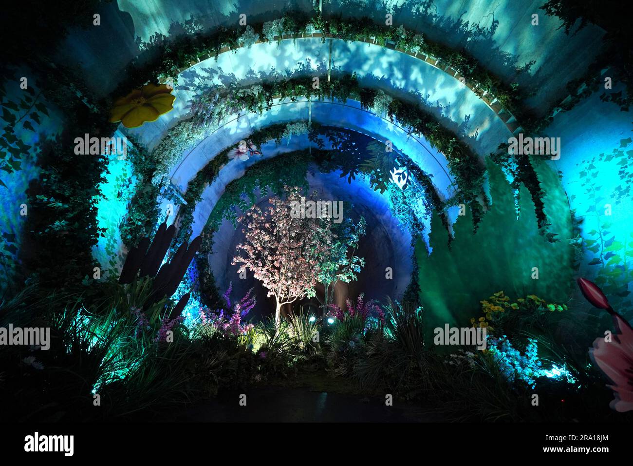 A general view at the unveiling of the underground garden in the Thames ...