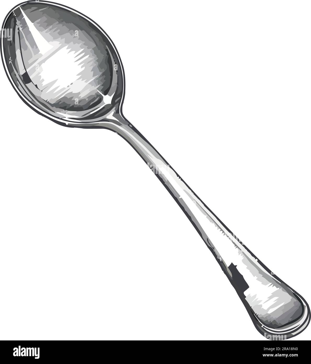 Shiny metal teaspoon icon Stock Vector Image & Art - Alamy