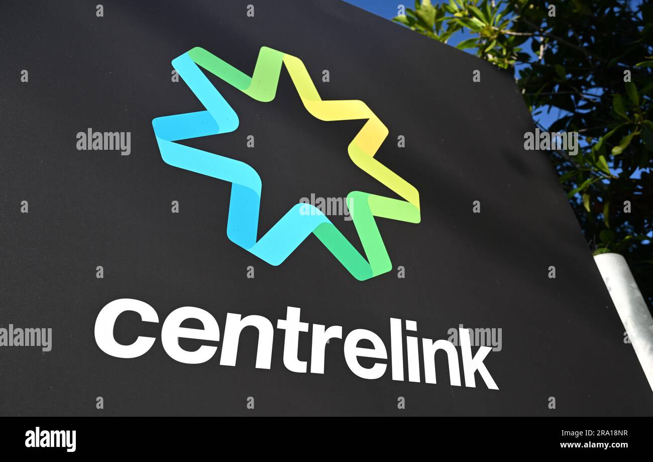 Brisbane, Australia. 30th June, 2023. Centrelink signage is seen in Brisbane, Friday, June 30 ...