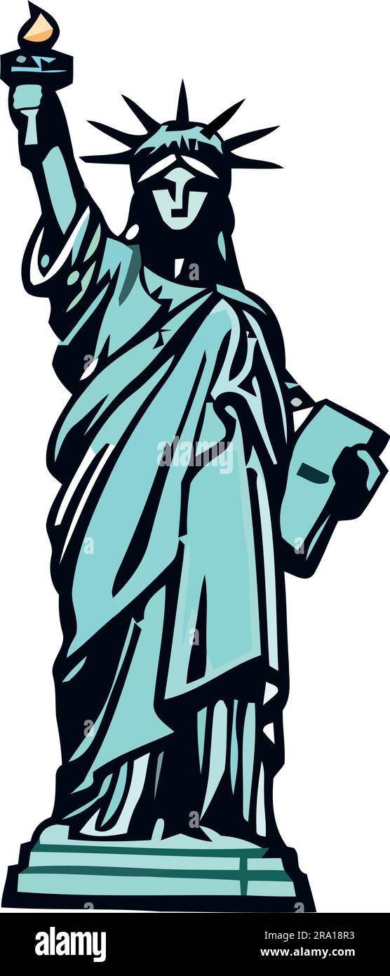 statue of Liberty, freedom and independence Stock Vector Image & Art ...