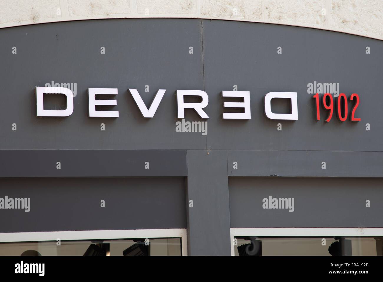 Bordeaux , France - 06 27 2023 : devred 1902 facade sign logo brand and ...