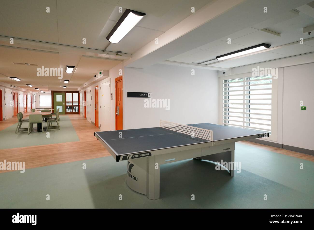 A general view of a prison wing during the official opening of HMP ...