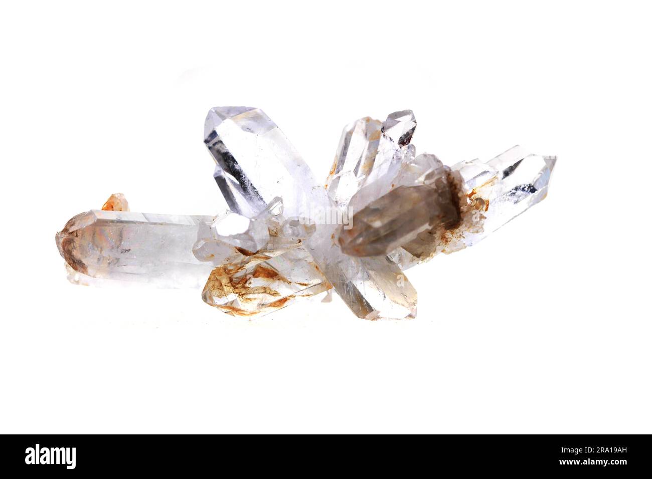nice clear crystal isolated on the white background Stock Photo - Alamy