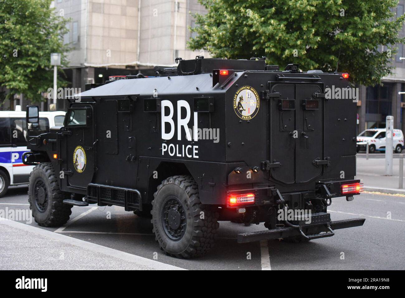 Nanterre, France, 29/06/2023, Brigade de Recherche et d'Intervention ...