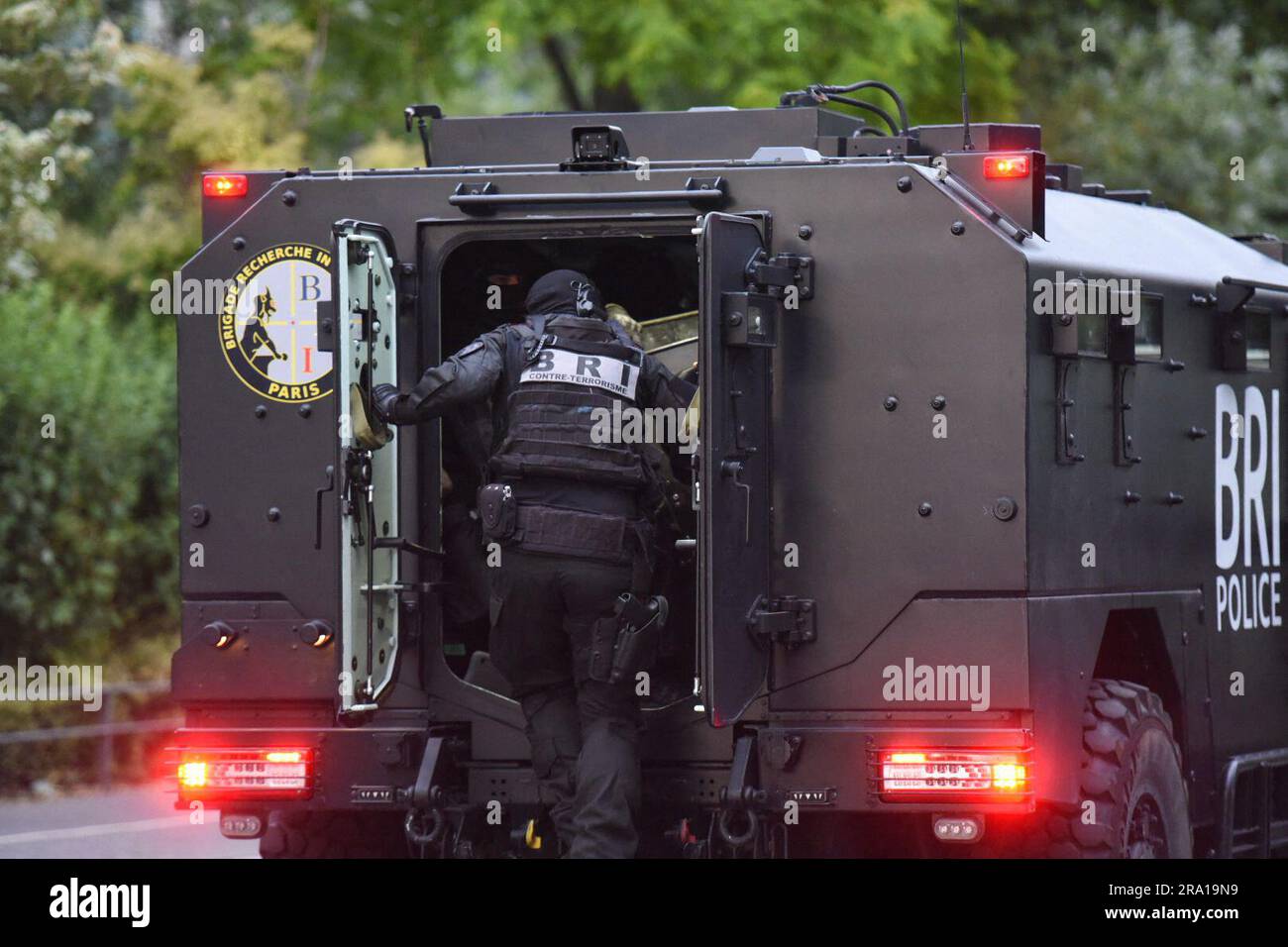 Nanterre, France, 29/06/2023, Brigade de Recherche et d'Intervention ...