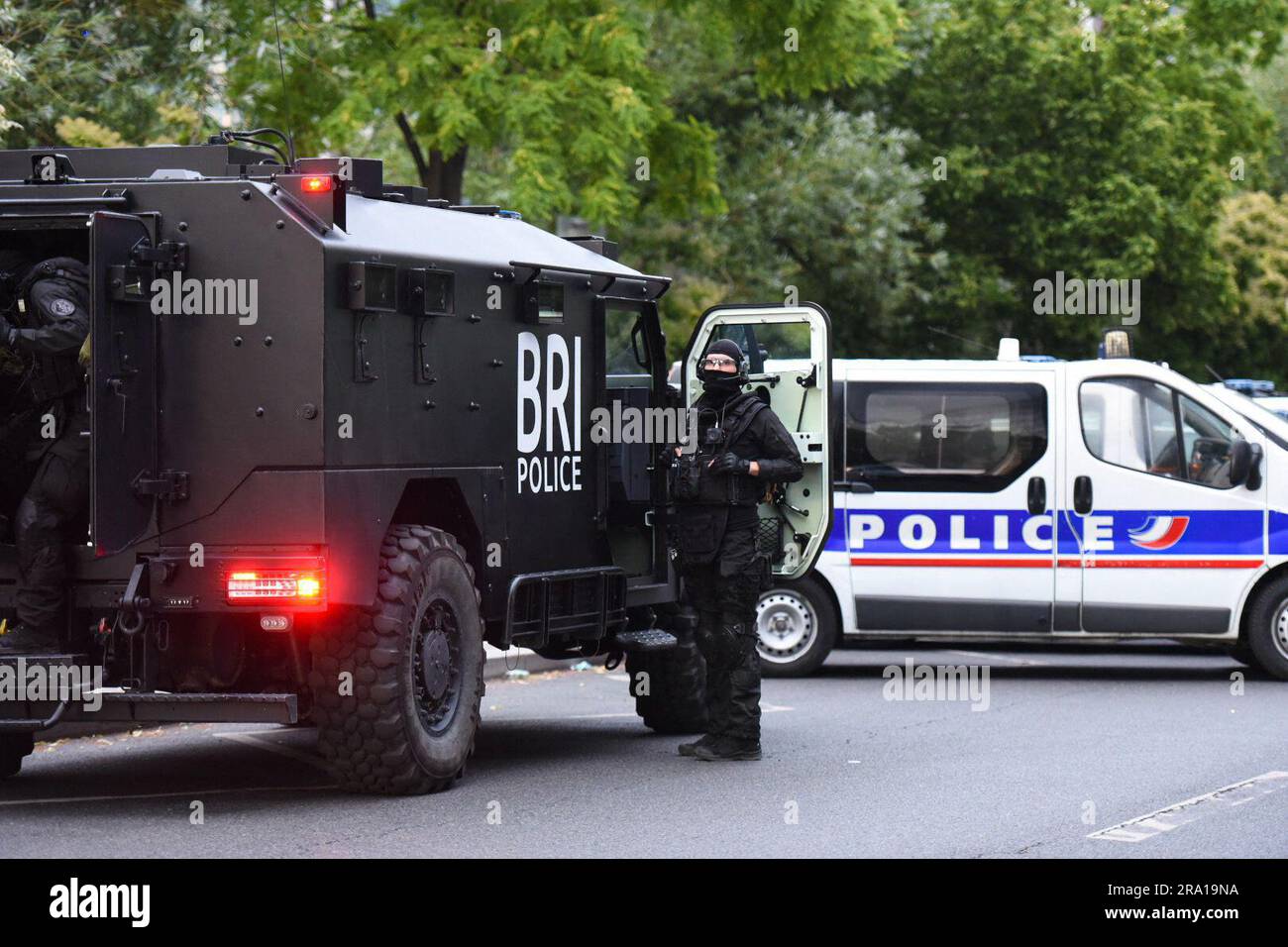 Nanterre, France, 29/06/2023, Brigade de Recherche et d'Intervention ...