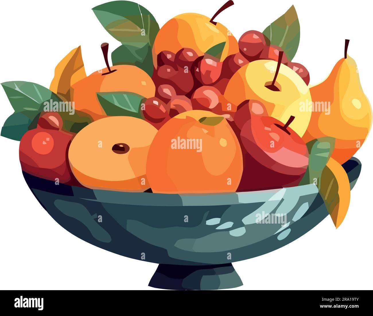 Fresh fruits healthy eating design vector Stock Vector Image & Art - Alamy