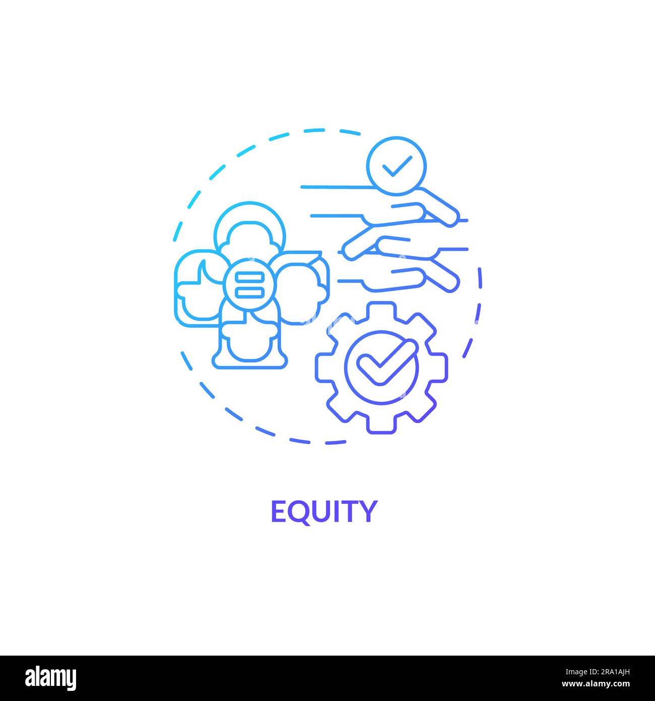 Equity blue gradient concept icon Stock Vector Image & Art - Alamy