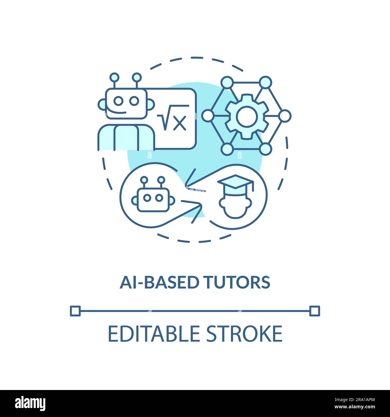 Technology based online learning Stock Vector Images - Alamy