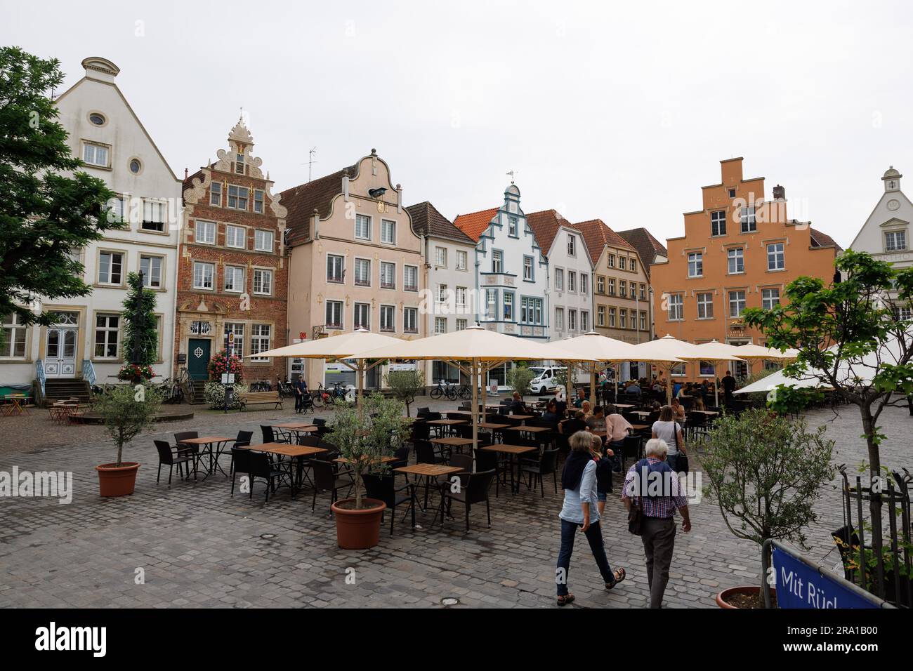 Warendorf, Germany. 29th June, 2023. View of the historic market place ...