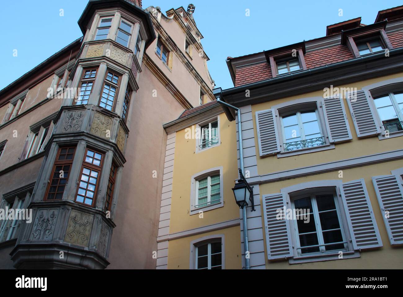 maison des arcades and houses in colmar in alsace (france Stock Photo ...