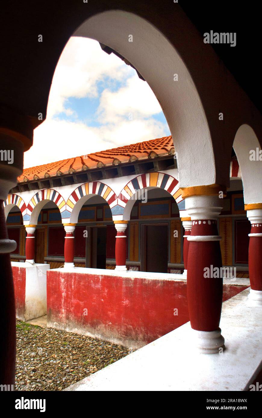 Reconstruction of Roman living quarters at Arbeia Roman Fort, South ...