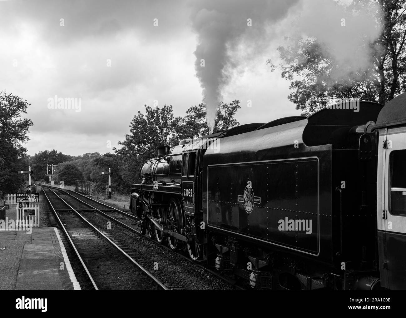 Letting off steam at Sheffield Park Station on the Bluebell Line, East ...