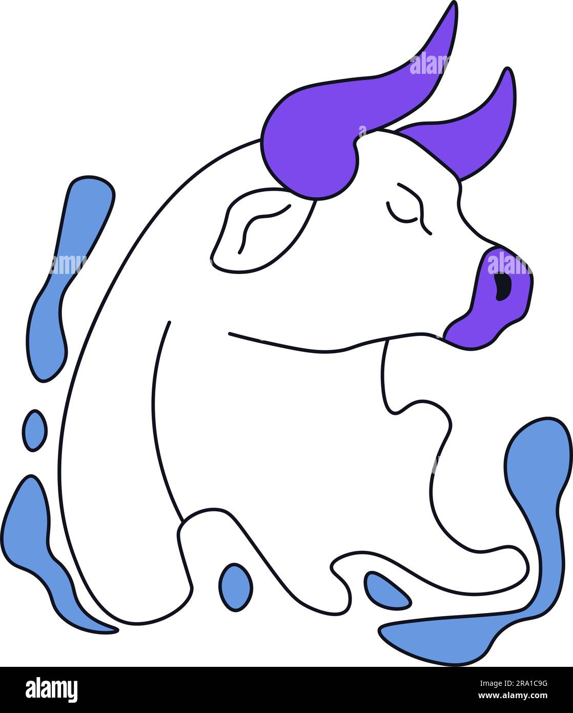 Taurus bull constellation Cut Out Stock Images & Pictures - Alamy