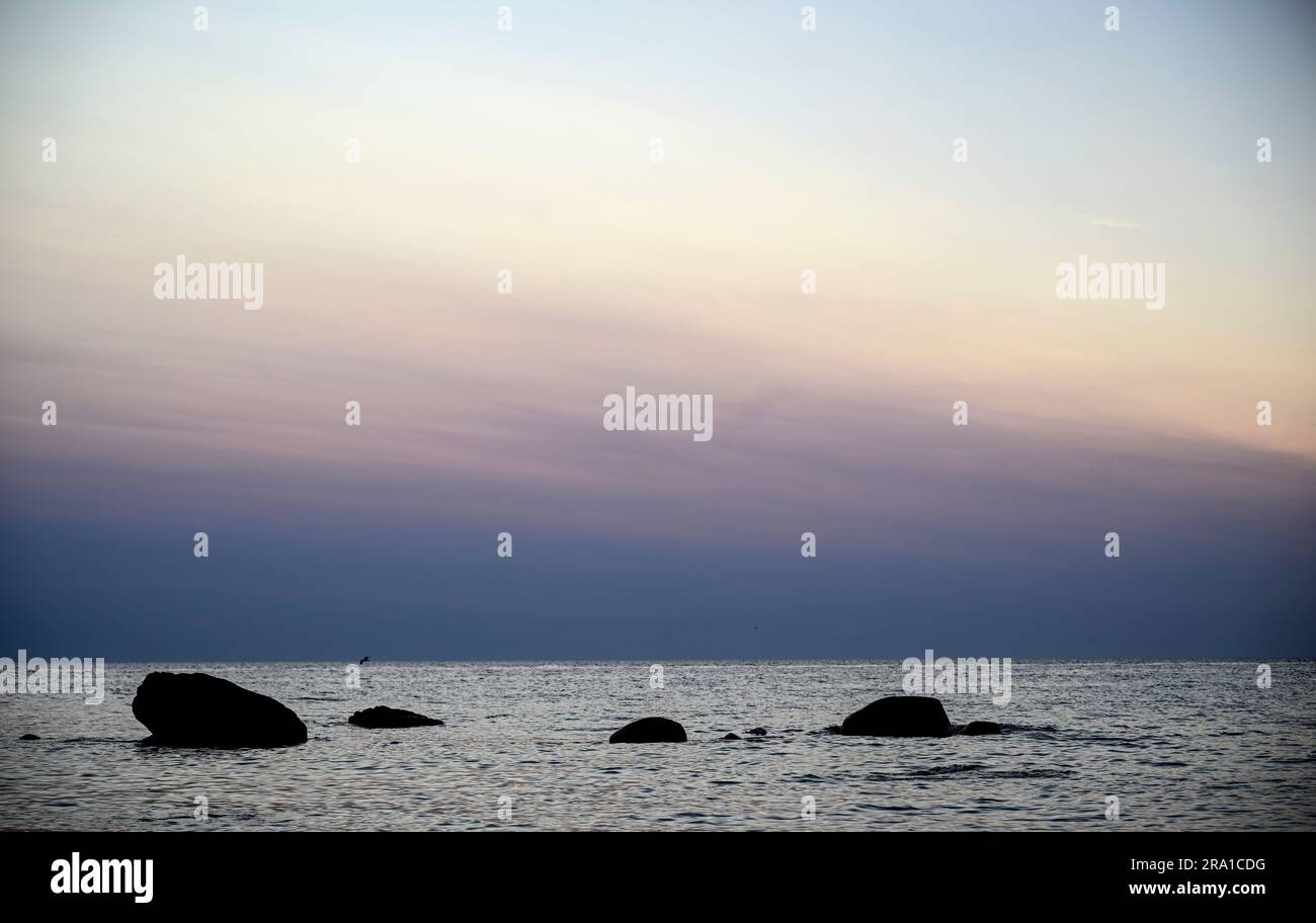 Sunset in Visby, Sweden, June 29, 2023. Photo: Anders Wiklund / TT ...