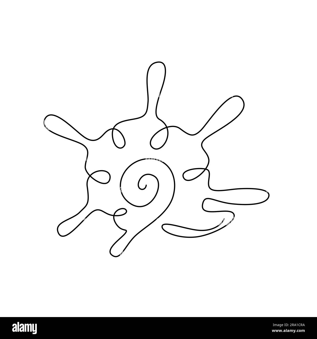 SHELL LINE ART. Vector seashell. Continuous Line Drawing Vector for ...