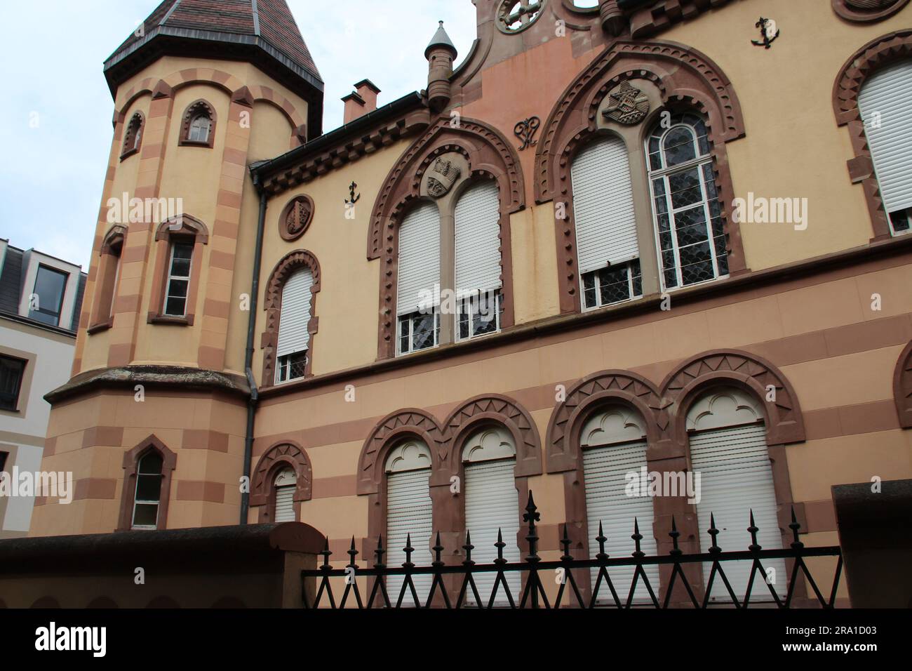 neo-gothic mansion (cercle saint-martin) in colmar in alsace (france ...