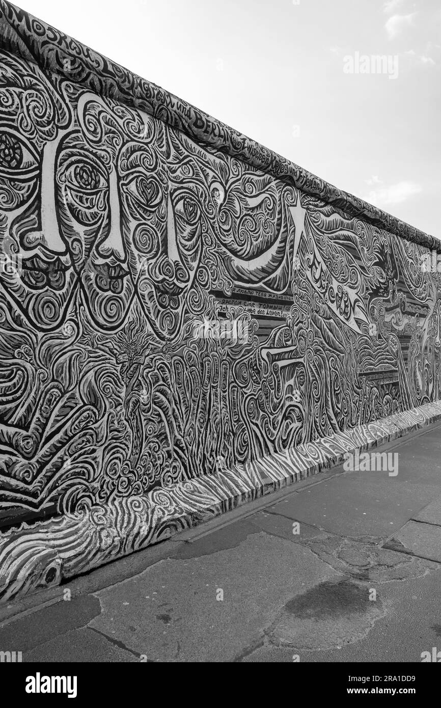 Berlin, Germany - April 19, 2023 : Beautiful colourful artwork on the ...